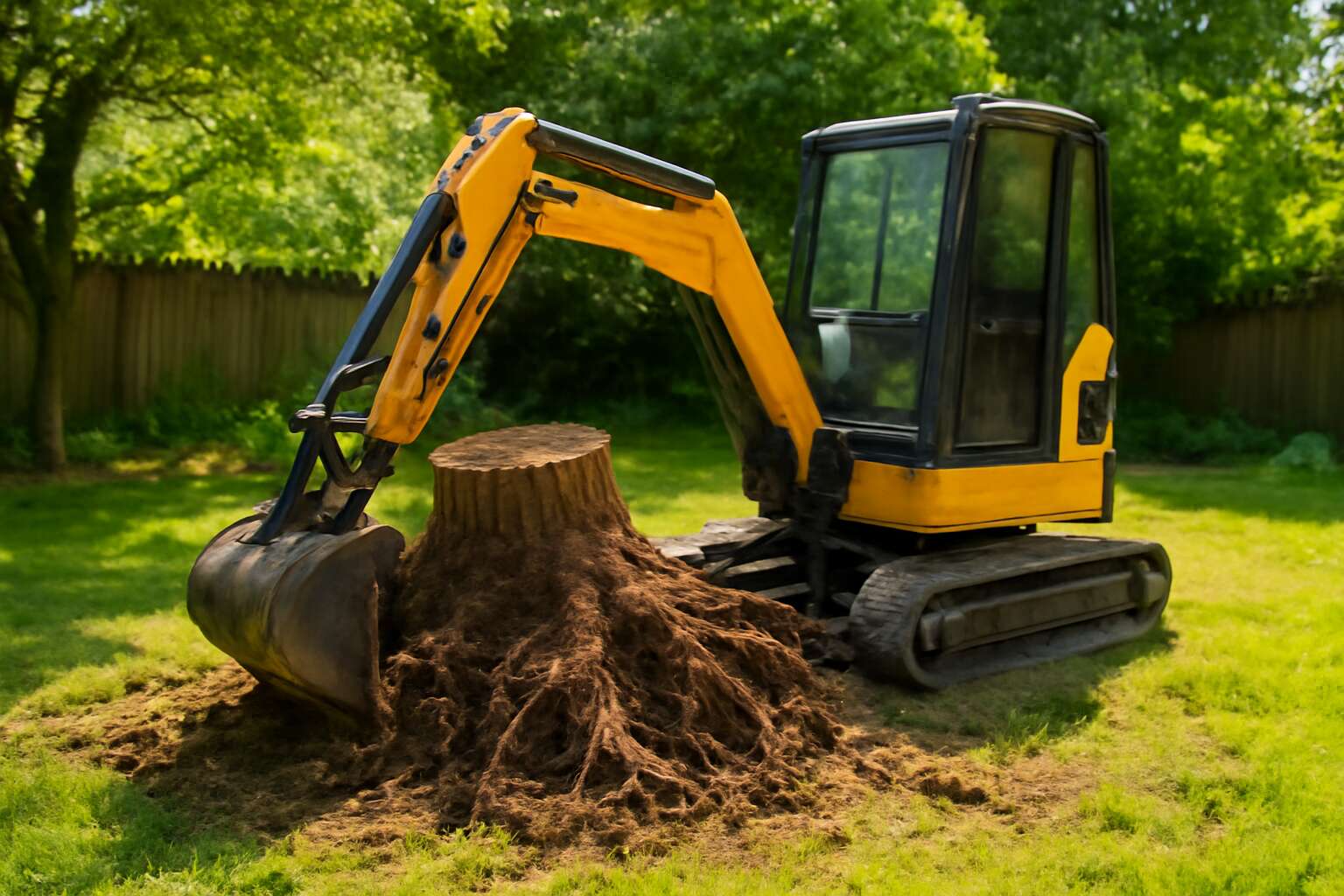 Stump Removal Essentials: what size excavator for stump removal is best ...